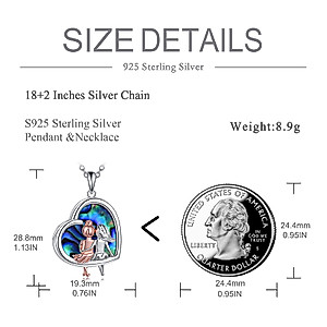 AOBOCO Sister Best Friend Urn Necklace Sterling Silver Sister Urn Heart Pendant for Ashes Sisters Jewelry