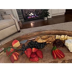 Foxglove Market Premium Cheese Knife Set - Set of 4 Hand-Forged Cheese Knives -Charcuterie Knife Set - Silver and Copper Stainless Steel - Cheese Knife Set For Charcuterie Board - Charcuterie Utensils