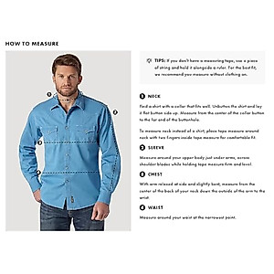 Wrangler Men's Sport Western Basic Two Pocket Long Sleeve Snap Shirt, White, Large