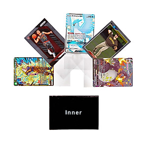 TopDeck TopLoader Binder Holds 200+ Toploaders Hard Cases | 9 Pocket Trading Cards Album | Long Term Storage Binder | Side Load Sleeves | Pokemon/MTG/Yugioh/TCG Folder|Trading & Sports Holder (Green)