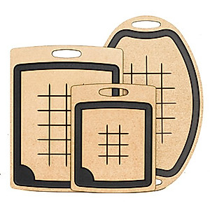 Epicurean Carving Series Cutting Board, 14.5-Inch by 11.25-Inch, Natural/Slate