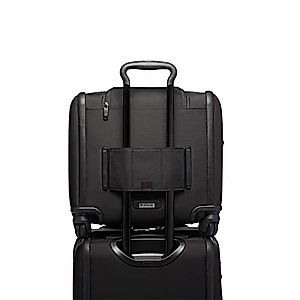 TUMI - Alpha 3 Carry-On 4 Wheeled Laptop Compact Brief Briefcase - 15 Inch Computer Case for Men and Women - Black