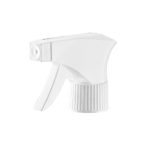 DOMPEL Trigger Sprayers valves, color white, thread 28/410, made with stainless steel springs and glass balls, with spray and stream Model 101D. (Spray heads only, bottles not included) (2)