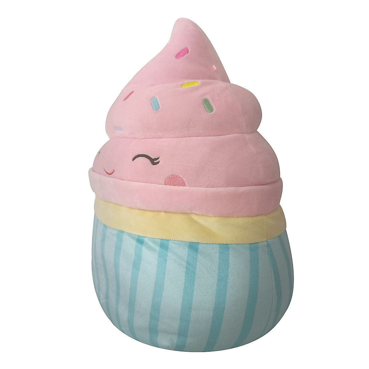 Squishmallows Original 14-Inch Diedre Vanilla Cupcake with Pink Frosting - Large Ultrasoft Official Jazwares Plush