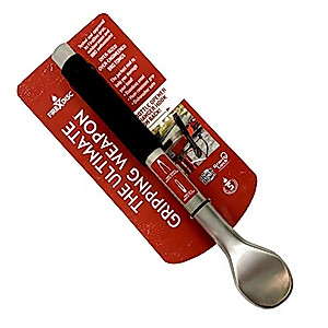 FIREDISC Ultimate Gripping Weapon | Tongs for Cooking Outside | Oversized Stainless Steel Cooking Tongs | Locking Grilling Tongs | Outdoor Cooking Tongs for Grilling Meat | 19 x 6.75 x 2 inches