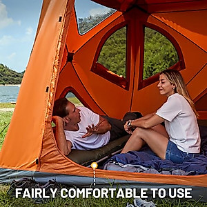 TIMBER RIDGE 20-Second Quick Set-Up Folding Camping Cot, Lightweight Outdoor Camping Cots for Adults with Carry Bag for Outdoor Travel, Tent Camping, Support up to 225lbs, Blue