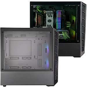 Cooler Master MasterBox MB320L ARGB Micro-ATX with Dual ARGB Fans, DarkMirror Front Panel, Mesh Front Intake Vents, Tempered Glass Side Panel & ARGB Lighting System