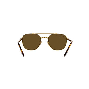 Ray-Ban RB3688 Square Sunglasses, Gold/Polarized Brown, 52 mm