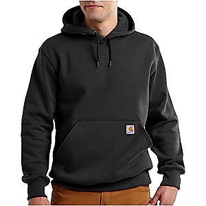Carhartt Men's Rain Defender Loose Fit Heavyweight Sweatshirt, Black, Large