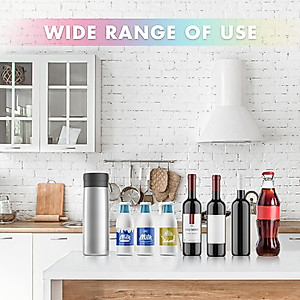 Plastic Stackable Water Bottle Holders Wine and Water Bottle Organizer Cabinet Organization Rack Kitchen Pantry Refrigerator Storage Bins