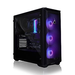 CLX Set TGMSETRTH0B10BM Gaming Desktop - Liquid Cooled AMD Ryzen 9 5900X 3.7GHz 12-Core Processor, 32GB DDR4 Memory, GeForce RTX 3080 10GB GDDR6X Graphics, 480GB SSD, 3TB HDD, WiFi, Windows 11 Home