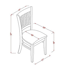 East West Furniture NDVA3-OAK-C 3 Piece Dining Room Furniture Set Contains a Rectangle Kitchen Table with Dropleaf and 2 Linen Fabric Upholstered Dining Chairs, 30x48 Inch, Oak