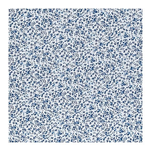 White & Blue Monotone Floral Cotton Calico Fabric (1 Yard) – Printed Sewing Fabric by The Yard – Lightweight Precut Fabric for Sewing Clothes, Homeware, & Other Accessories – DIY Craft Fabric