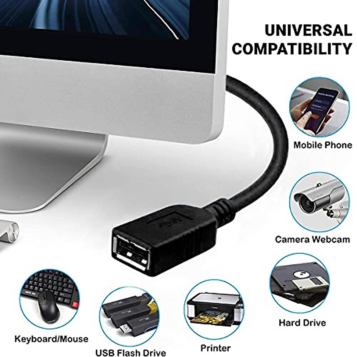 iMBAPrice USB 3.0 Extender - 15 Feet SuperSpeed USB 3.0 A Male to USB 3.0 A Female Extension Cable (Black)