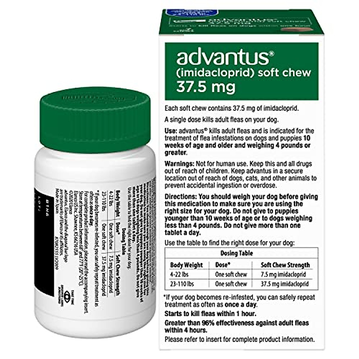 Advantus Dog Advantus Chewable Flea Treatment for Dogs 23 - 110 lbs. | 7 ct.