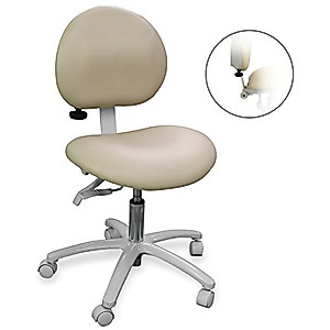 Dentists Unite 502-26 Ergo Dental Doctor Operator Stool, Lumbar Support, Cloud Grey