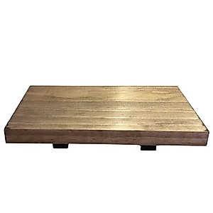 Wooden Farmhouse Tray Sink Riser Caddy - Bathroom Vanity Tray Soap Stand - Wood Riser Pedestal Stand - Wooden Display Stand - Wooden Plant Stand - Rustic Wood Tray