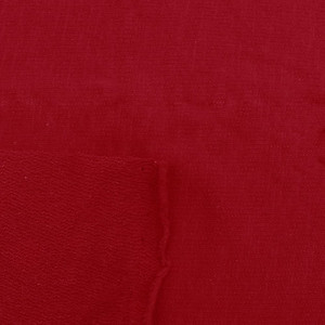 Red 100% Cotton Slub French Terry Fabric by The Yard - Style 811