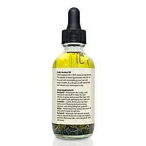PERFECX Scalp Healing Oil [Herbal Infused, Ayurvedic] Marigold, Lavender, Nettle, Horsetail