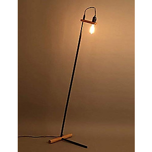 TIN-YAEN Floor Lights American Style Iron Industrial Style Floor Lights for Living Room Creative Study Personality Decoration Bedroom Bulb Included Floor Lamps