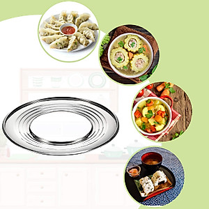 Boao 2 Pieces 11 Inch and 12 Inch Steam Ring, Stainless Steel Steaming Ring Adapter Fits 8 to 12 inches Stock Pots