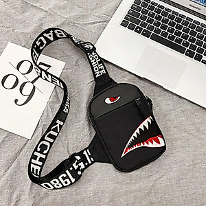 WRLDMCWLQ Shoulder Bag Sling Bag Men Women Small Bag Crossbody Bag Casual Phone Chest Bag for Travelling Hiking