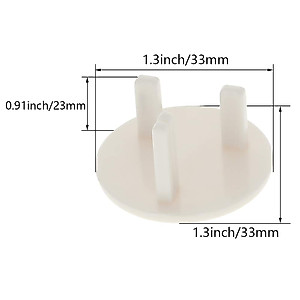 Fielect Outlet Plugs Covers Childproof Outlet Covers Protectors Electric Socket Cover Electrical Protector White 5Pcs
