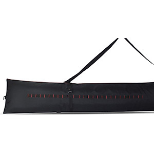 Element Equipment Padded Ski Bag Adjustable One Size Fits All Travel Ski Bag Black/Red