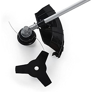 SUNSEEKER 26cc Weed Eater/Wacker Gas Powered, 4 in 1 String Trimmer, Wheeled Edger, Hedge Trimmer and Brush Cutter Blade, Multi Yard Care Tools, Rubber Handle & Shoulder Strap Included