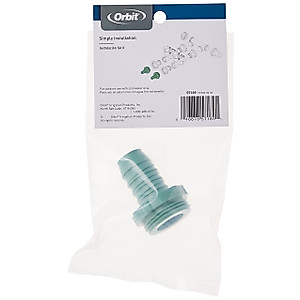 Orbit 57189 1-Inch Manifold Poly Adapter, Green