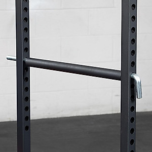Titan Fitness T-2 Series Short 71" Power Rack, 850 LB Rackable Capacity, Skinny Pull Up Bar, Pin and Pipe Safeties, Standard J-Hooks, All In One Home Garage Gym for Weightlifting and Strength Training