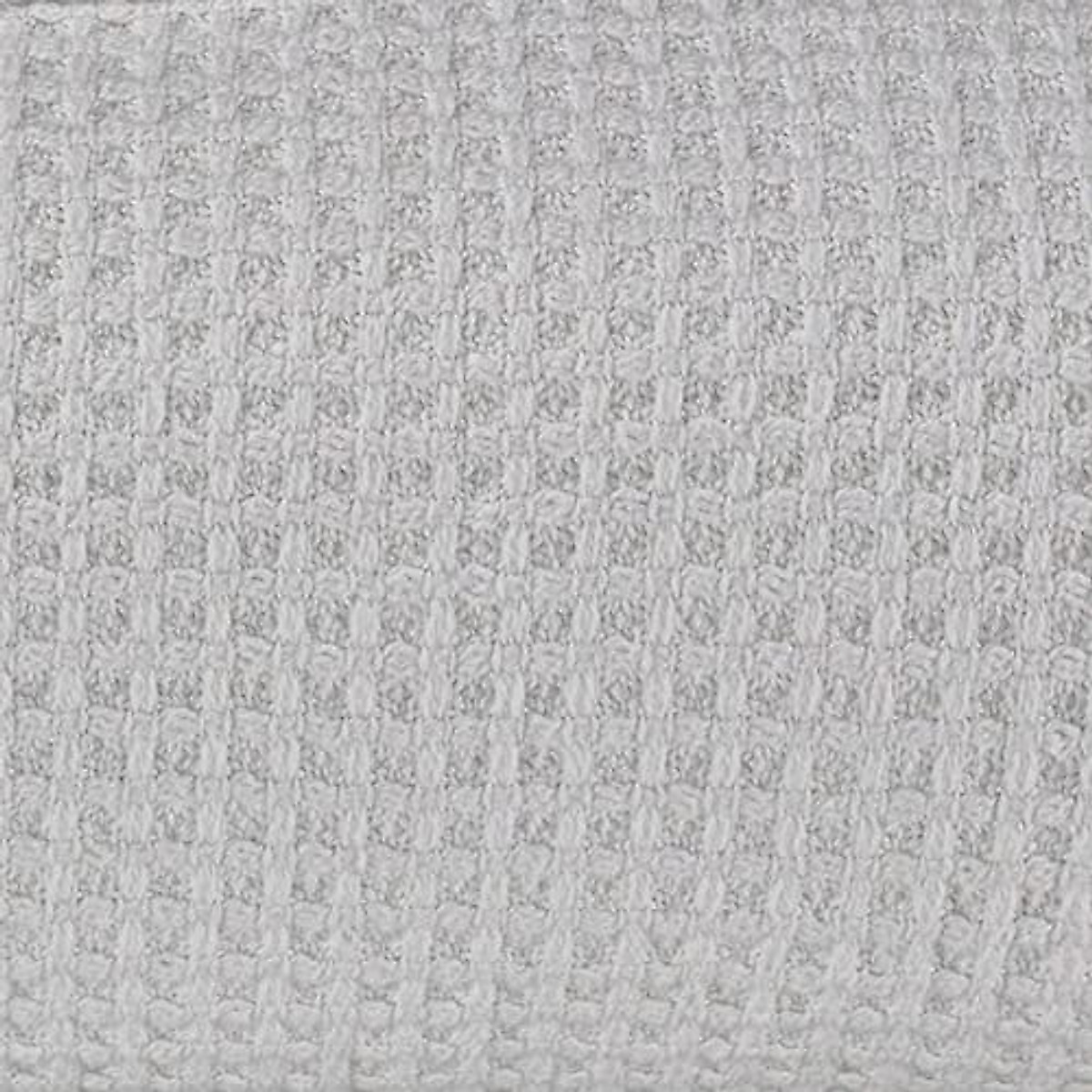 Vera Wang - Queen Blanket, Luxury Cotton Bedding, Plush & Heavyweight Home Decor (Waffleweave Grey, Queen)