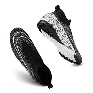 Soccer Cleats Mens Football Cleats for Big Boy Women Indoor Soccer Shoes Tacos de Futbol para Hombre Zapatos de Futbol para Hombre Football Shoes for Youth Futsal Shoes Sneakers Soccer Shoe TF