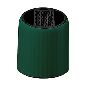 Knife Holder,Rotating Cutlery Silverware Caddy Holder and Kitchen Utensils Storage Organizer for Countertop,Color Fashion Green