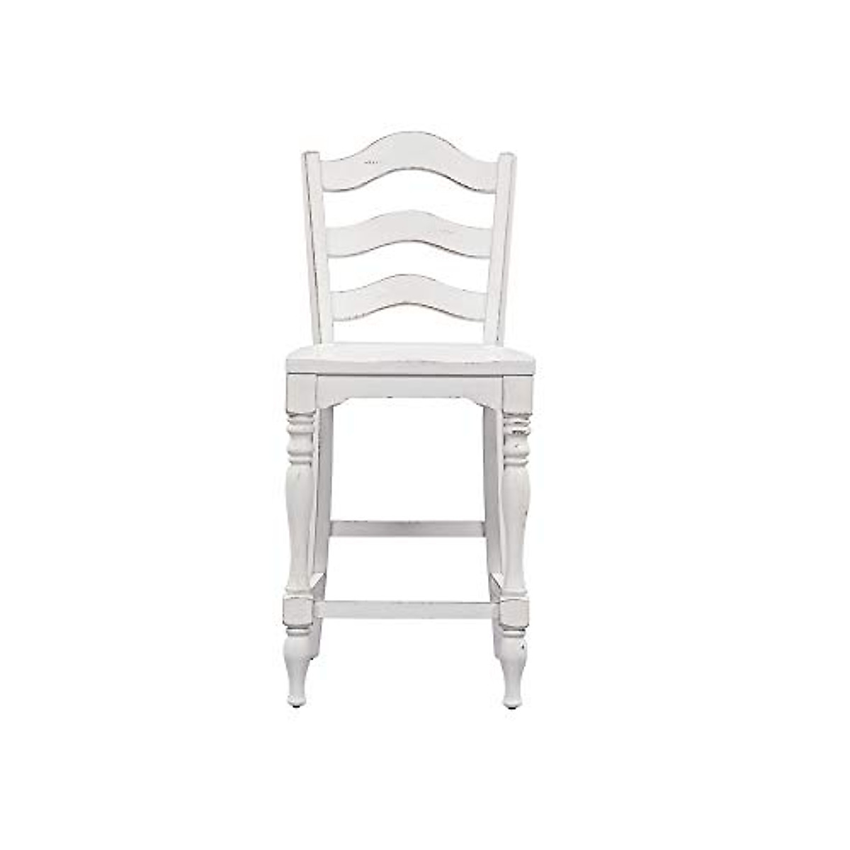 Liberty Furniture INDUSTRIES Magnolia Manor Ladder Back Counter Chair, White