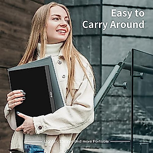 Tpsmtdis 15.6" Portable Monitor,1080P Screen Extender Plug&Play IPS FHD Laptop Second Monitors,HDR USB-C HDMI Travel Gaming Display for PC Mac Phone PS4/5 Switch Xbox,w/Smart Cover Dual Speakers