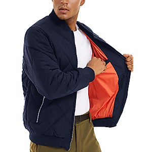 EKLENTSON Outerwear Jackets & Coats Men Utility Bomber Varsity Baseball Jacket