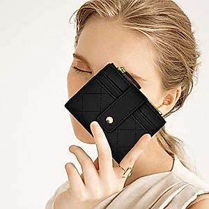 YINHEXI Wallet for Women, Womens Wallet Card Holder, Small Bifold RFID Blocking Purse, Cute Small Leather Pocket Wallet for Women, Girls, Ladies Mini Short Purse