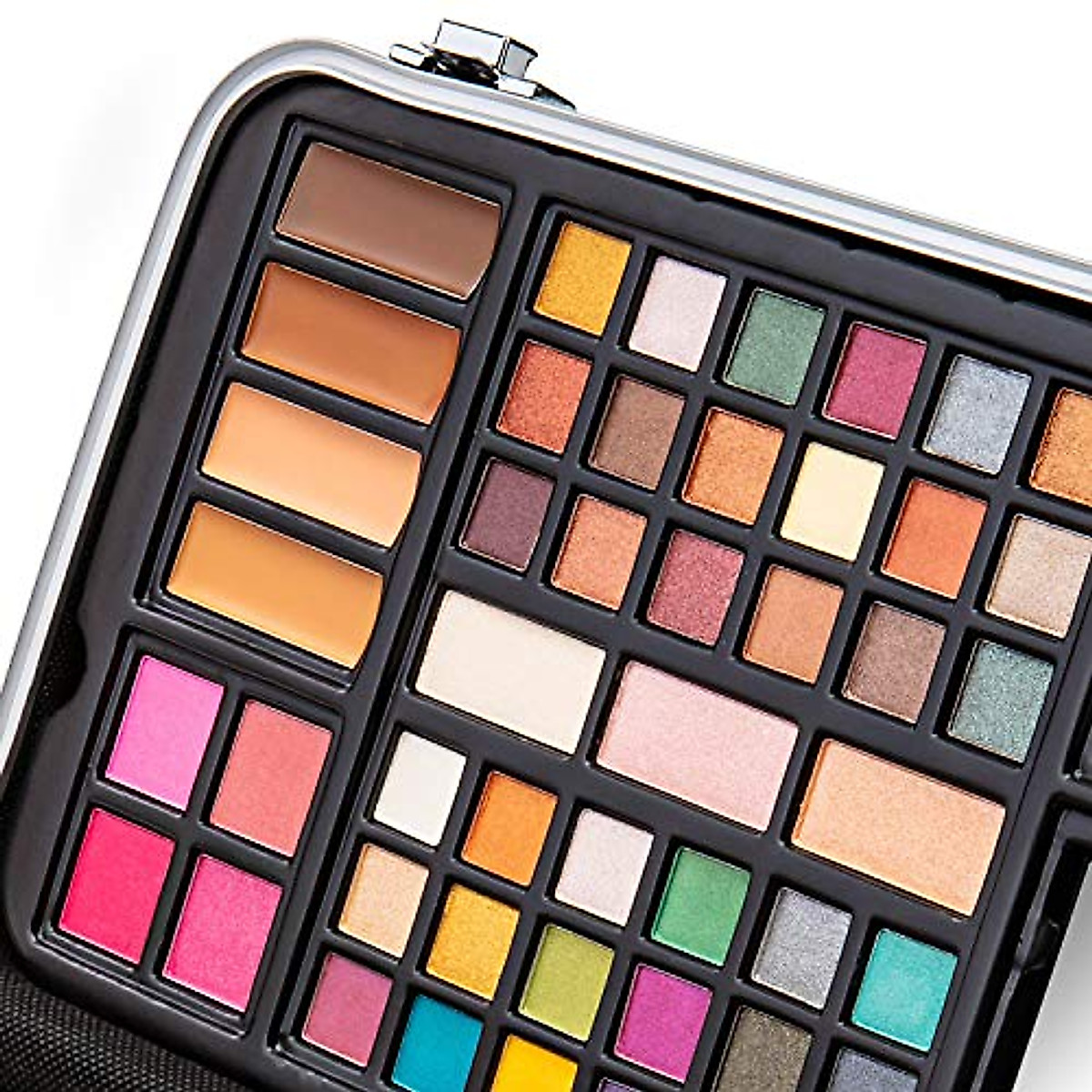 Vokai Makeup Kit Gift Set - 41 Eye Shadows, 7 Body Glitters, 1 Lip Liner Pencil, 1 Lipsticks, 4 Blushs, Eye liner pencil, 5 Concealers, 2 Lip Gloss, 5 Bronzers, Mirror