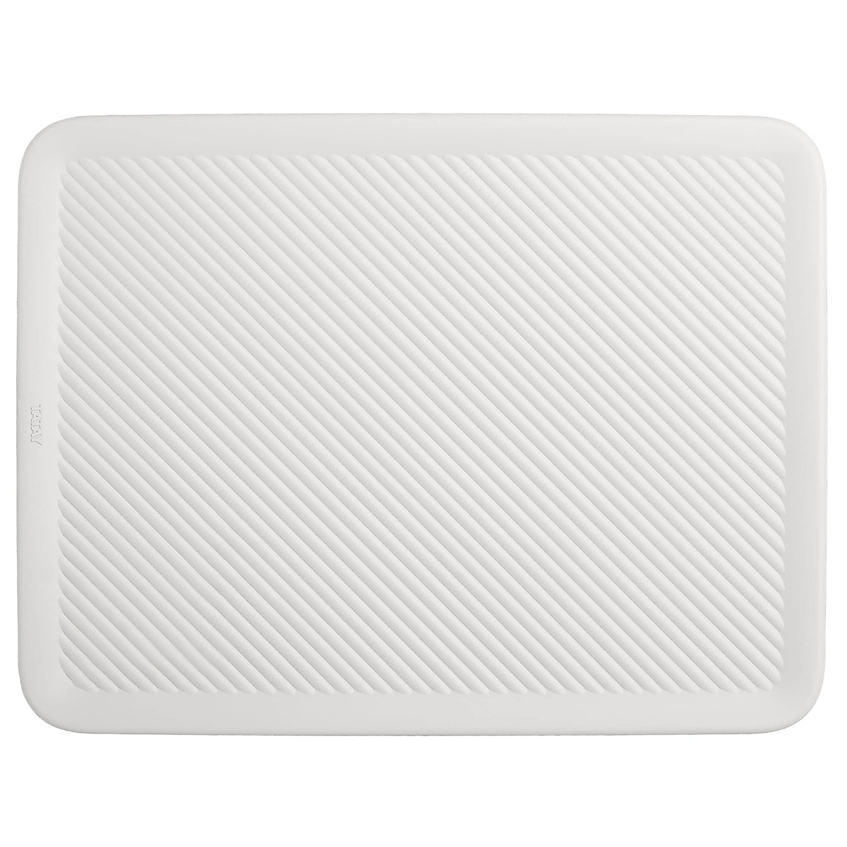 Superio Ribbed Collection Lid for Decorative Plastic Open Home Storage Bins Organizer Baskets, Large White - for Organizing Closet Shelves Drawer Shelf 15/22 Liter