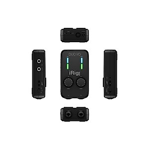 IK Multimedia iRig Pro Duo I/O USB audio interface, TRS balanced & headphones outputs, audio mixer to 24-bit, midi interface for music studio, recording, podcasting, streaming & social apps