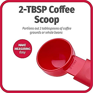 Goodcook Extendable Coffee Scoop, 2 Tablespoon, Small, Red