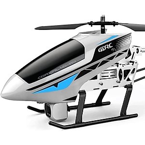 Hokcus 4Ghz Electric Rc Aircraft 72Cm Large Remote Control Helicopter with Camera Alloy Fall Resistant Rc Airplane Birthday Gift/2Battery Packs/2Battery Packs