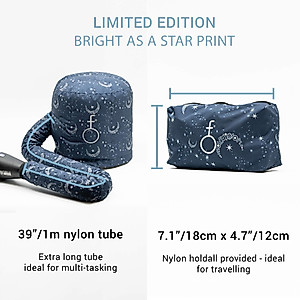 Bonnet Hood Hair Dryer Attachment by Hair Flair • Suitable For All Types of Hair & Hair Extensions • Perfect For Travel • Award Winning Original Patent • Deluxe Softhood • Healthy & Damage Free (Navy)