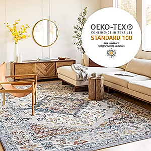 Artistic Weavers Anja Oriental Medallion Area Rug,5'2" x 7',Grey