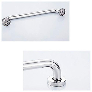 CRODY Bath Wall Attachment Handrails Grab Bar Rails Stainless Steel Grab Bar for Toilet Bathroom, Shower Polishing Safety Support Rails Bathtub Wall Mounted Straight Towel Rack Elderly Disabled Bathin