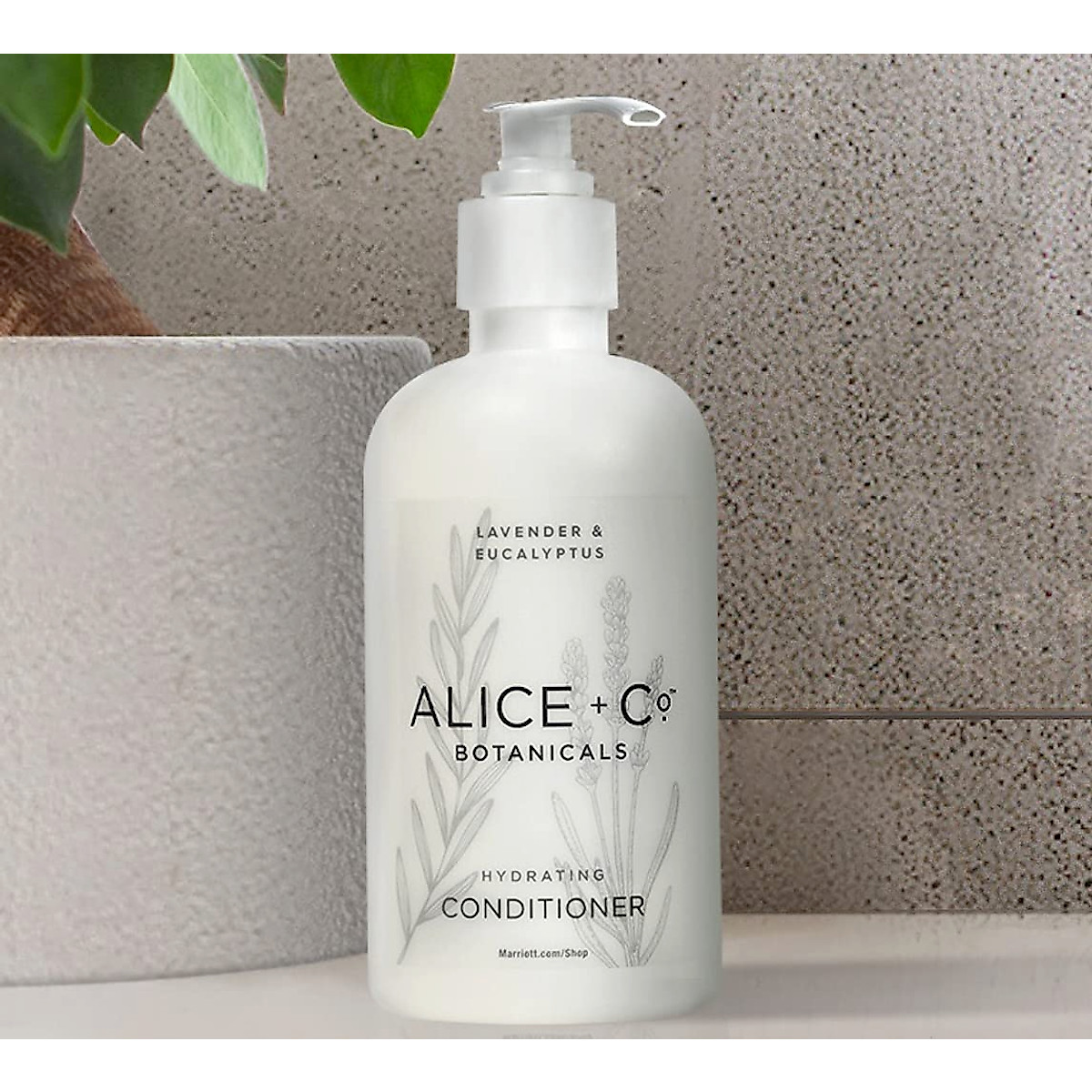 Alice + Co. Shampoo & Conditioner - Fairfield by Marriott - TownePlace - SpringHill - Hotel Bath Amenities - Lavender & Eucalyptus - 8.5 oz Bottles - Hair Care Set