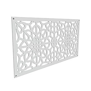 Barrette Outdoor Living 73030569 Fretwork Decorative Screen Panel, White