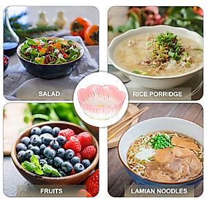 LIFKOME Ceramic Bowl Cute Cartoon Cabbage Bowls Easter Party Bowls Rice Bowls Salad Bowls Soup Bowls Saucer Serving Plate Dish Platter For Dessert Appetizers Pastas Fruits Dinner