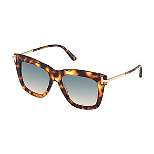 Tom Ford DASHA FT 0822 Havana/Green Shaded 52/16/140 women Sunglasses